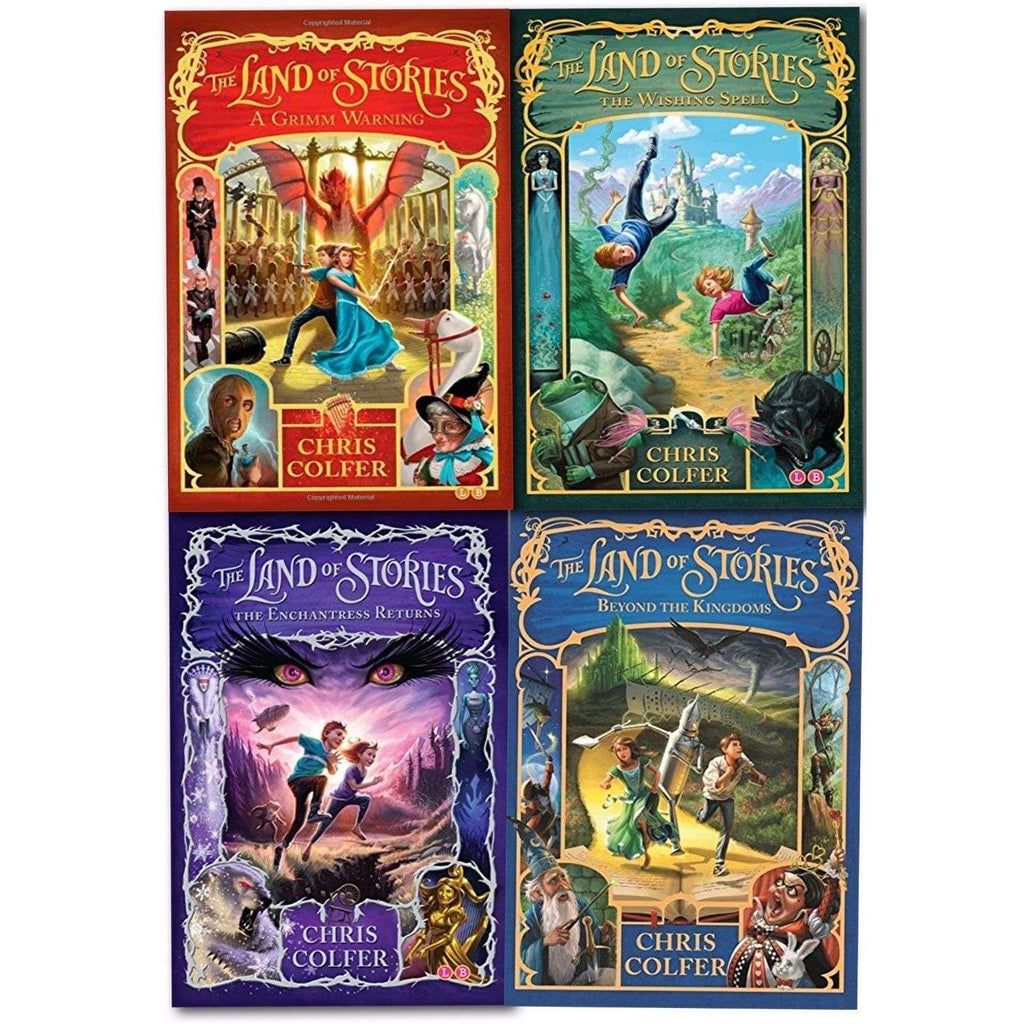 The Land of Stories Collection Chris Colfer 4 Books Box Set - Once upo ...