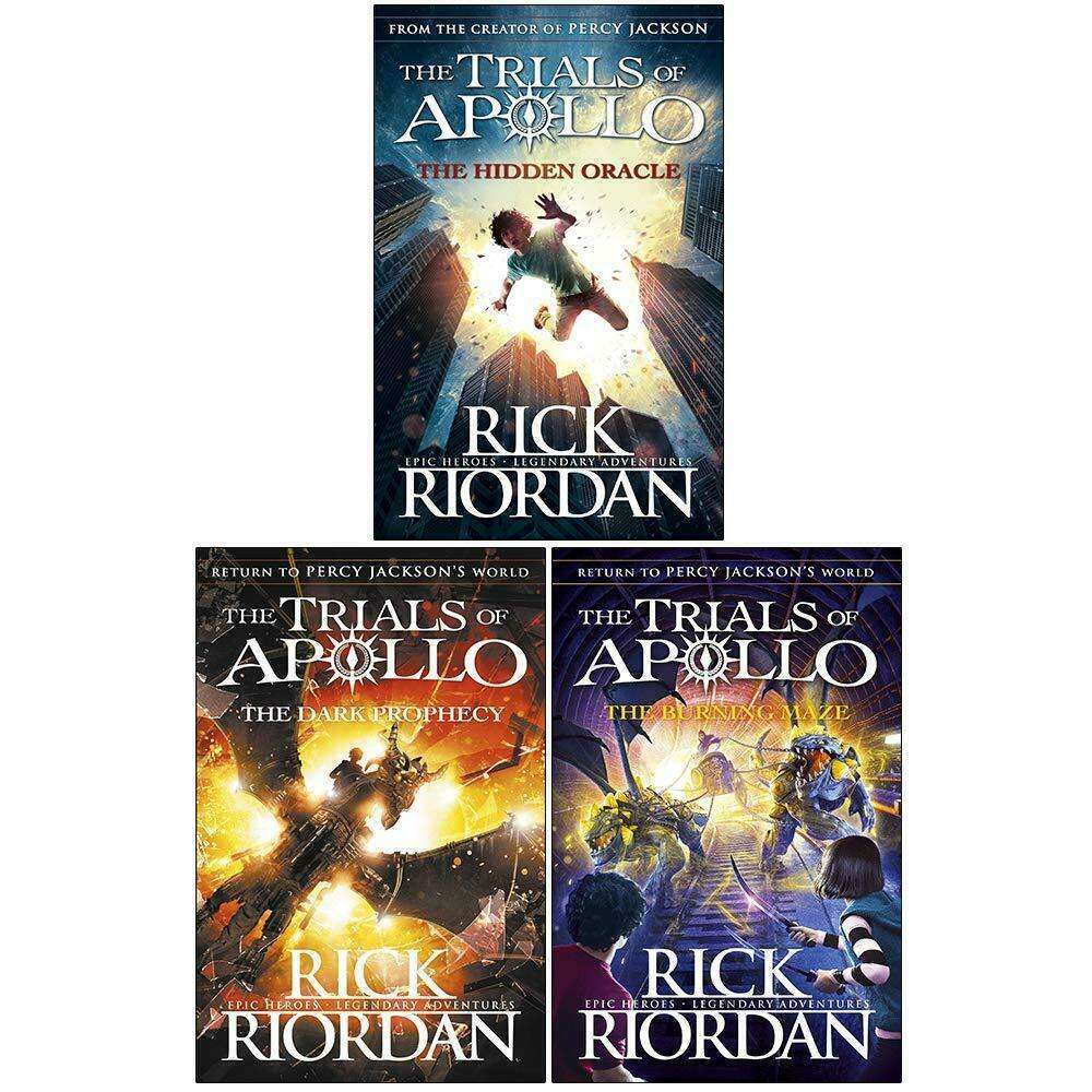The Trials Of Apollo Series 3 Books Collection Set Rick Riordan ...