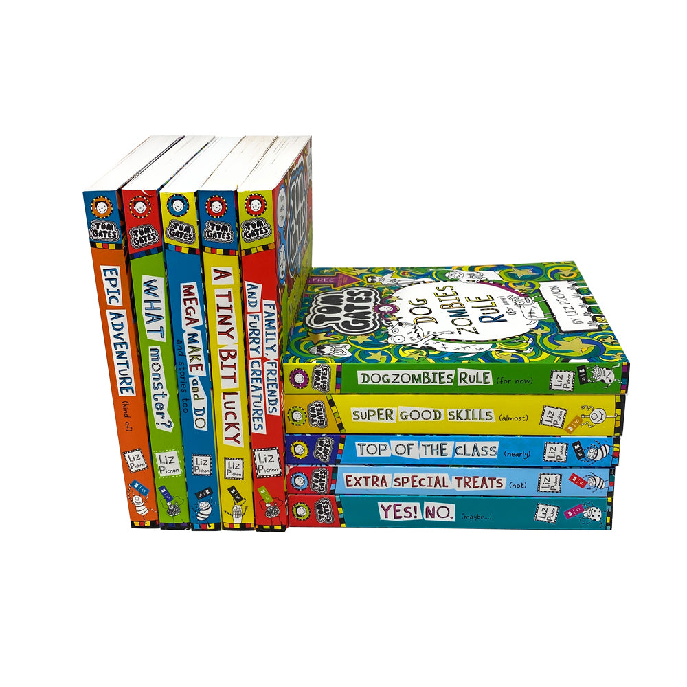 Tom Gates Series 2 & 3 - 10 Book Collection Set in Paperback – Lowplex ...