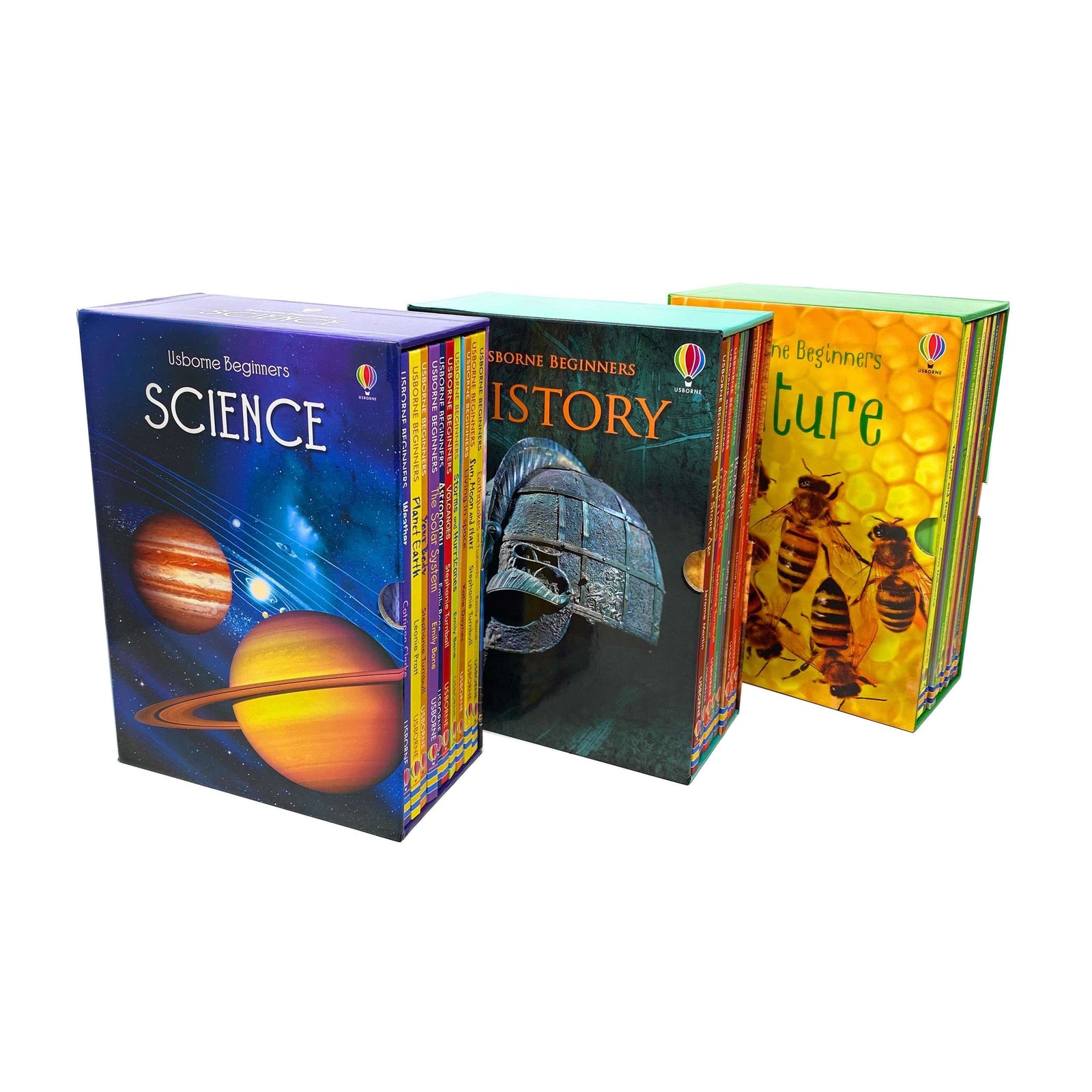 Usborne Beginners Series 30 Books Collection Box Set (History- Nature ...