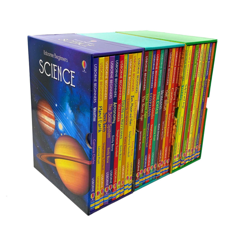 Usborne Beginners Series 30 Books Collection Box Set (History- Nature ...