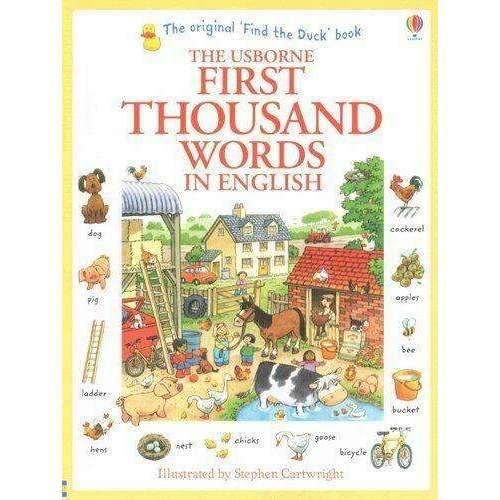 Usborne First Thousand Words In English Children Book By Heather Amery ...