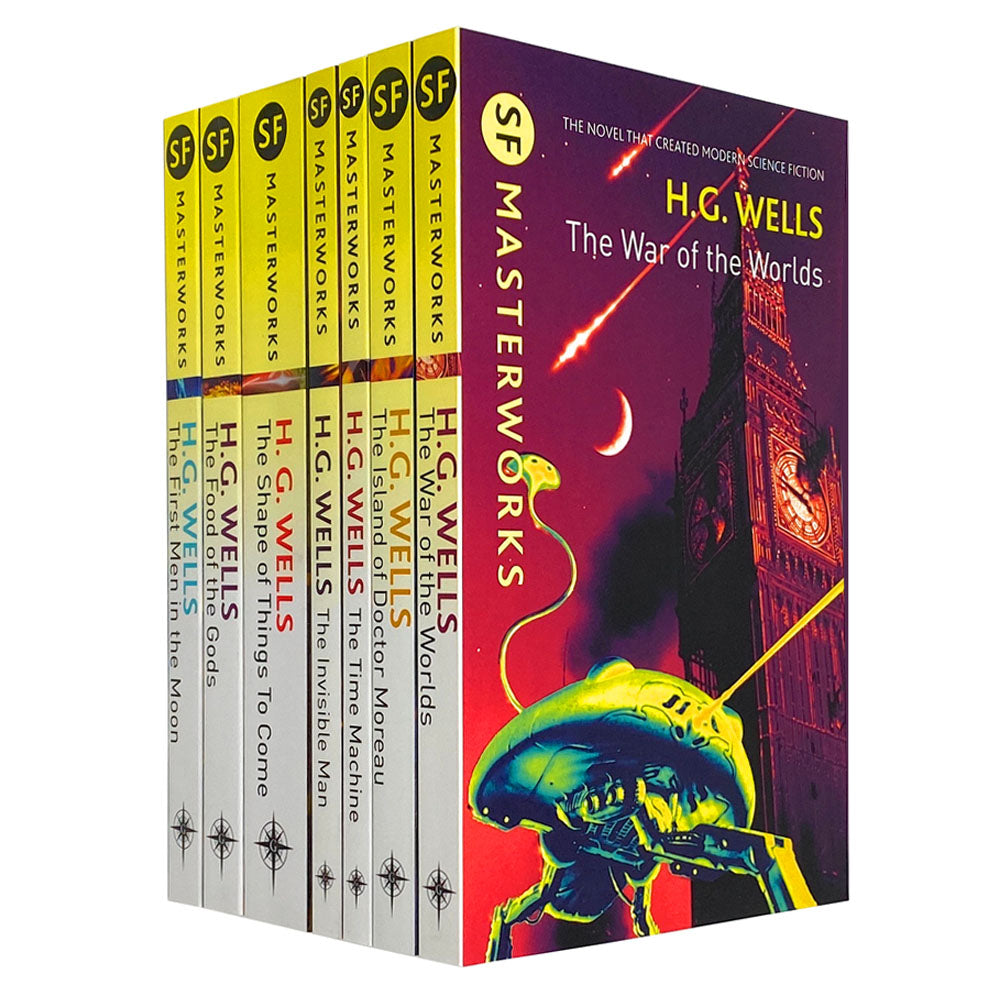 H G Wells 7 Books Young Adult Collection Set By Herbert George Wells ...