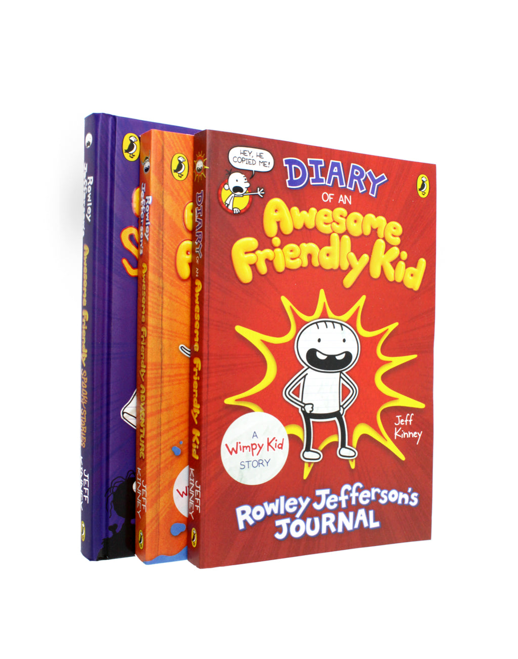 Jeff Kinney 3 Books Collection Set (Diary of an Awesome Friendly Kid ...