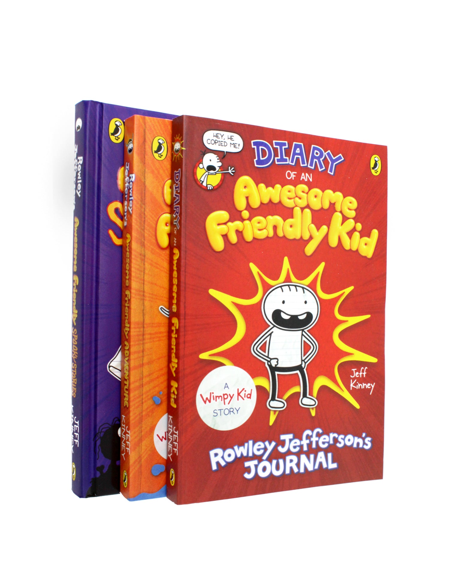 Jeff Kinney 3 Books Collection Set (Diary of an Awesome Friendly Kid ...